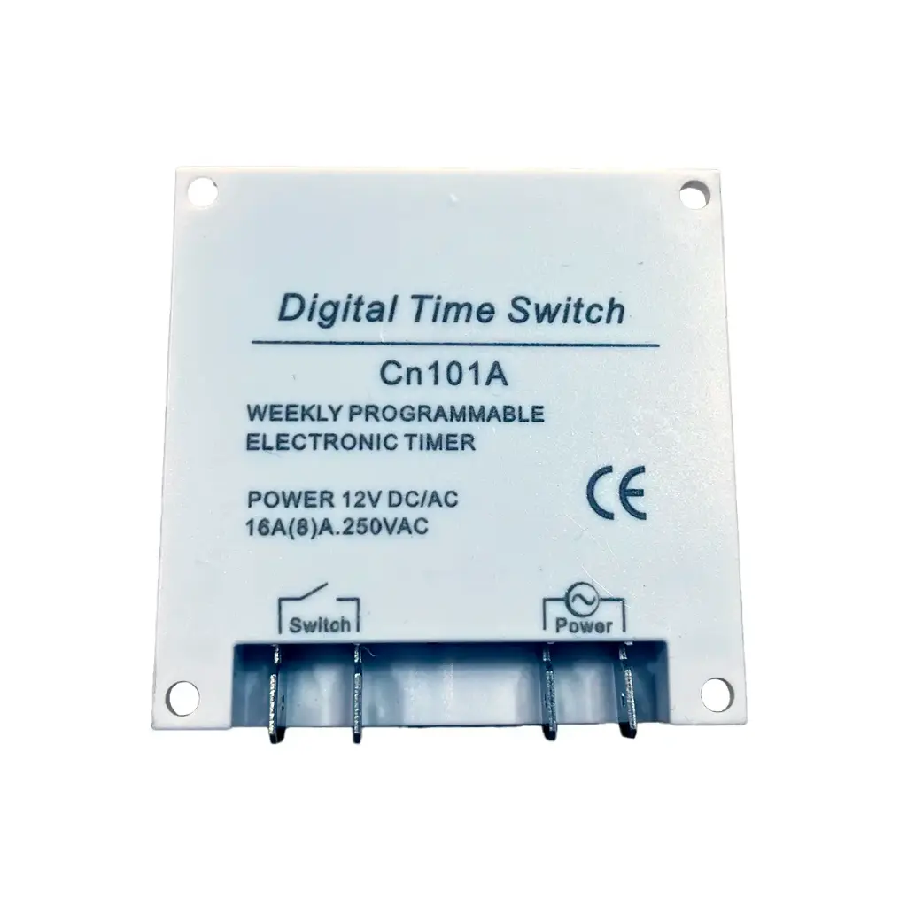 Timer Relay CN101A Temporizador Digital Acuario Incubadora Blanco 12V | IPower Electronics